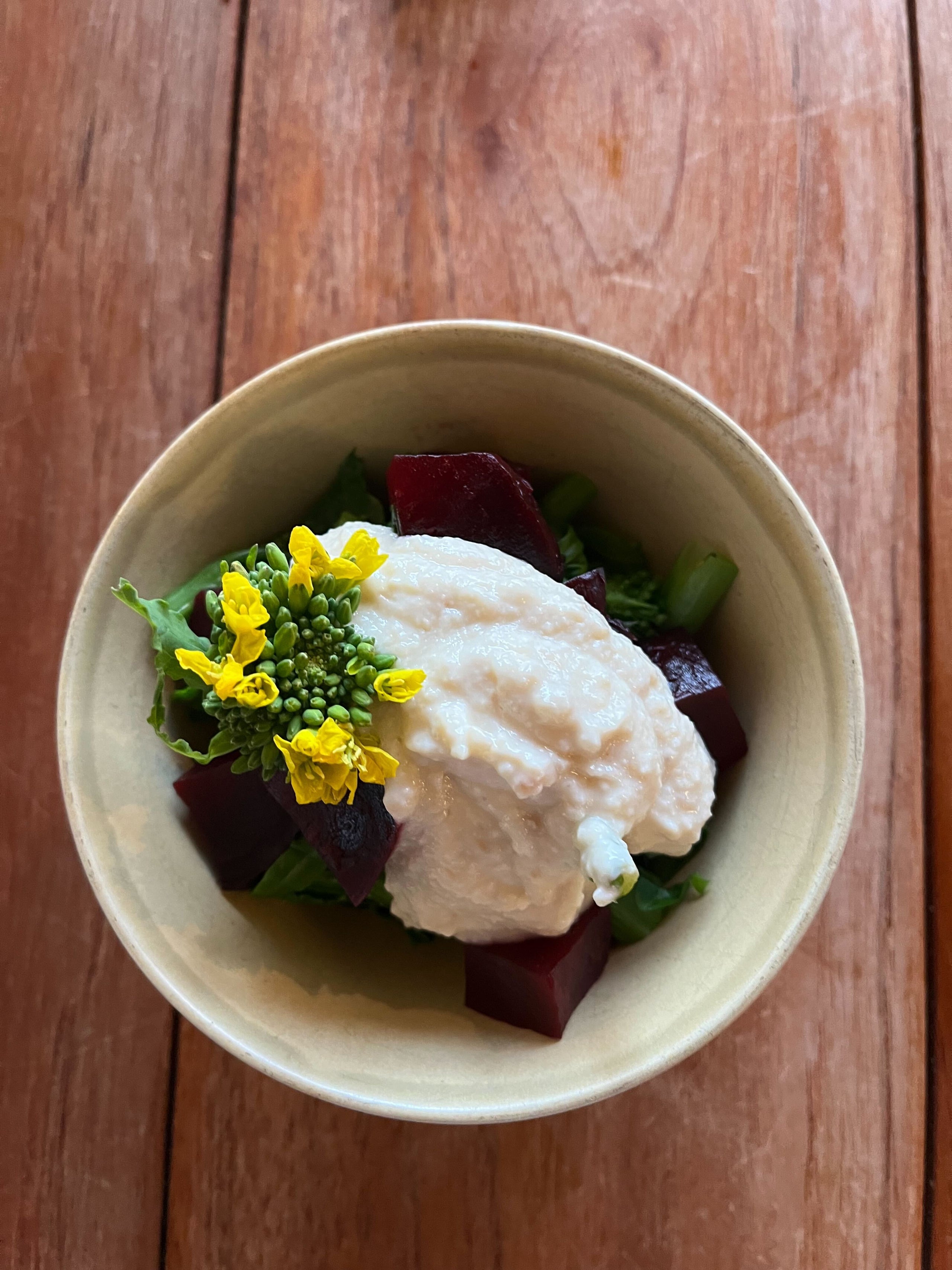 kale raab & beet shira-ae | obon shokudo | vegan japanese comfort food ...